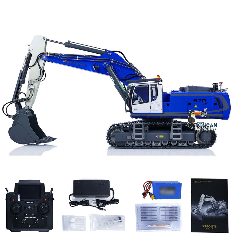 Kabolite K970-100S Pro Version 1/14 Hydraulic RC Excavator Digger Meta